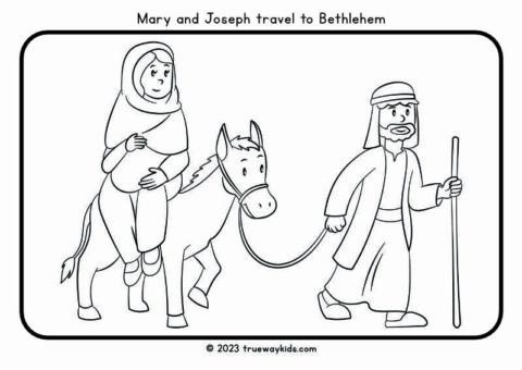 Free Christmas Bible Coloring Pages for Kids - Trueway Kids