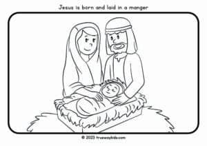 Free Christmas Bible Coloring Pages for Kids - Trueway Kids