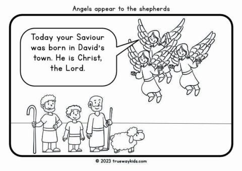 Free Christmas Bible Coloring Pages for Kids - Trueway Kids