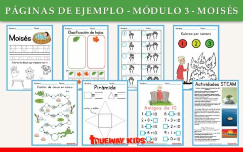 Módulo 3: Moisés (Paquete educativo para niños) - Trueway Kids