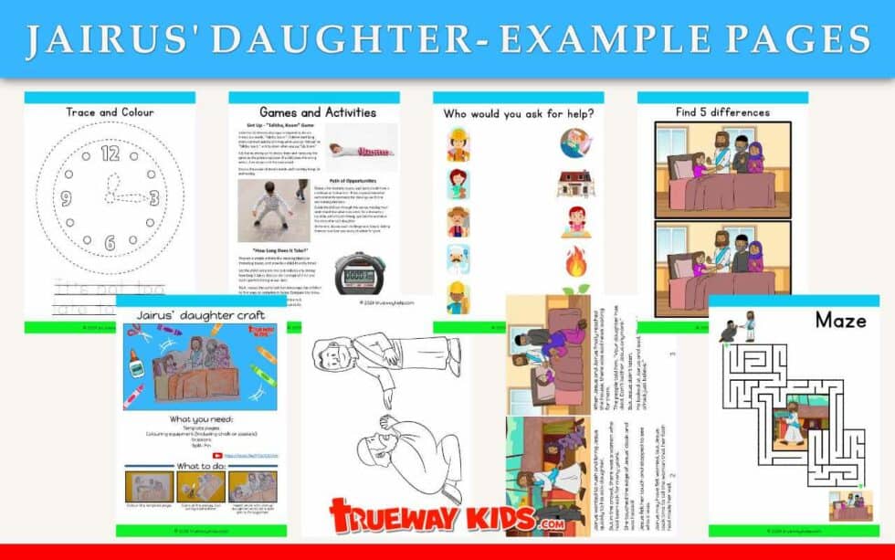 Jairus' Daughter - Bible lesson for kids - Trueway Kids
