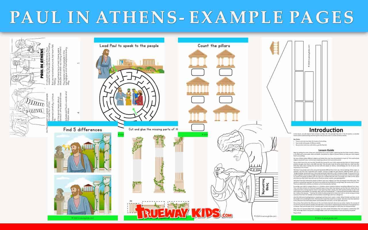 Paul in Athens - Bible lessons for kids - Trueway Kids