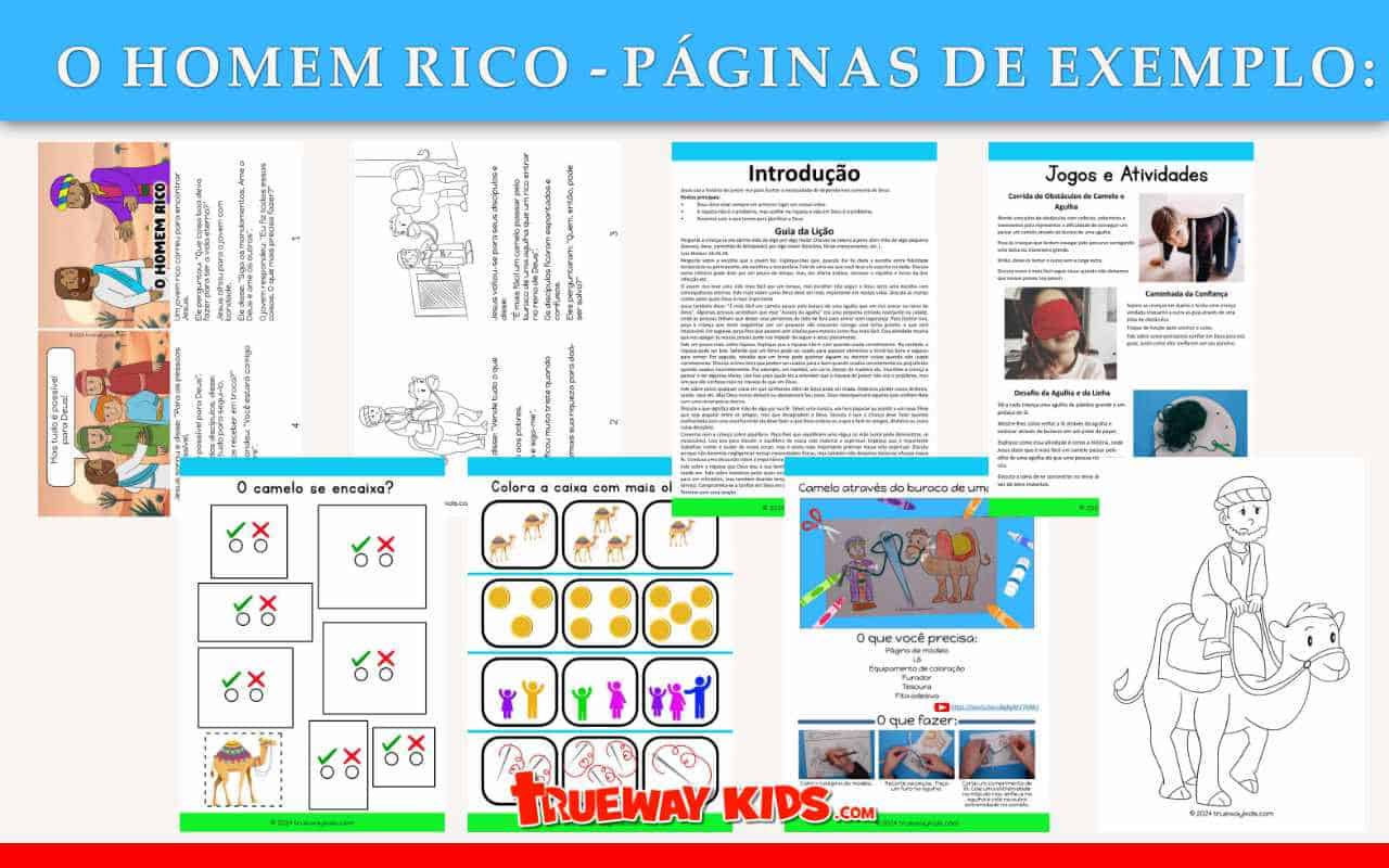 O Homem Rico - Lições bíblicas para crianças - Trueway Kids
