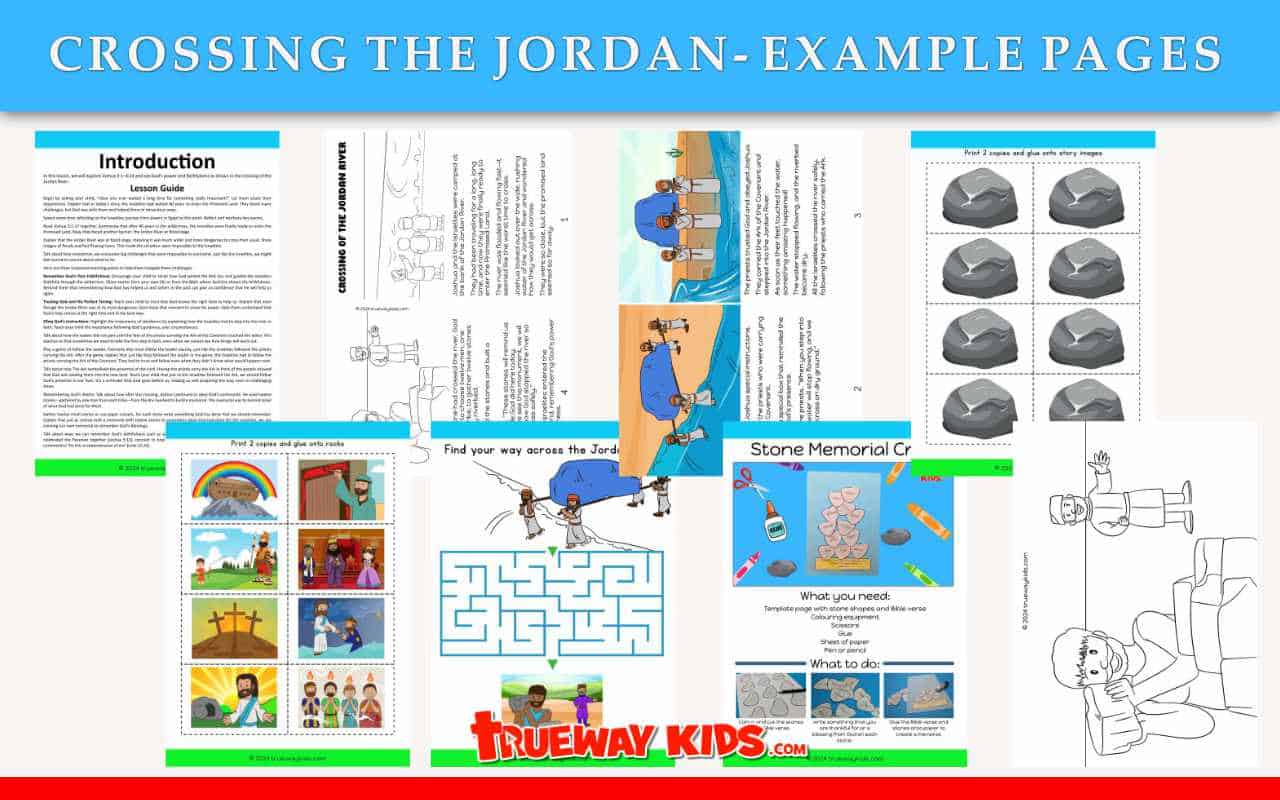 Crossing the Jordan - Bible lessons for kids - Trueway Kids