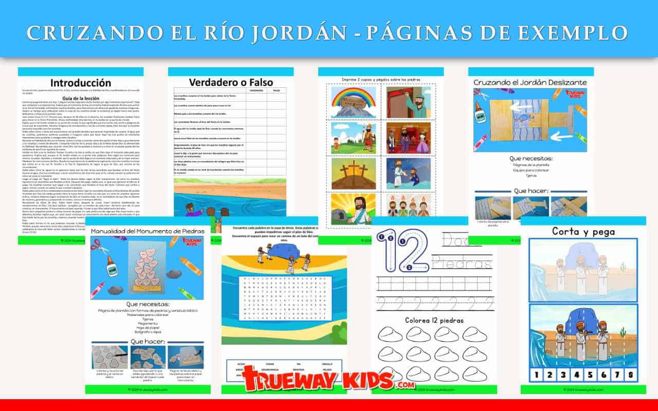 Cruzando el Jordán - lección de la biblia para niños - Trueway Kids