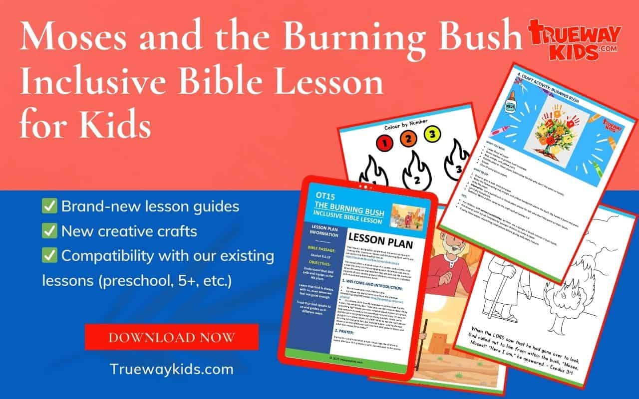 Moses and the Burning Bush (Inclusive Bible Lesson for Kids) - Trueway Kids