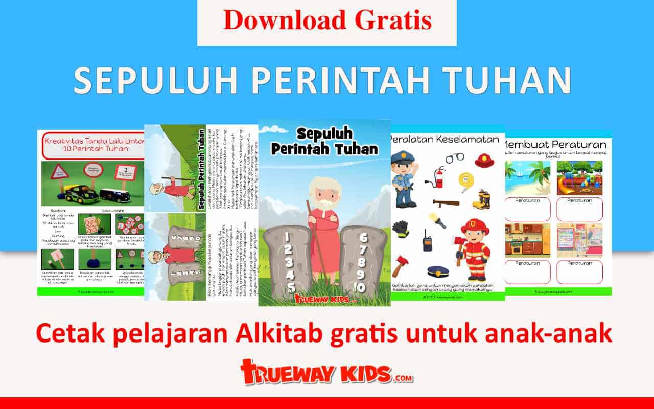 Sepuluh Perintah Tuhan (pelajaran Alkitab untuk anak-anak) - Trueway Kids