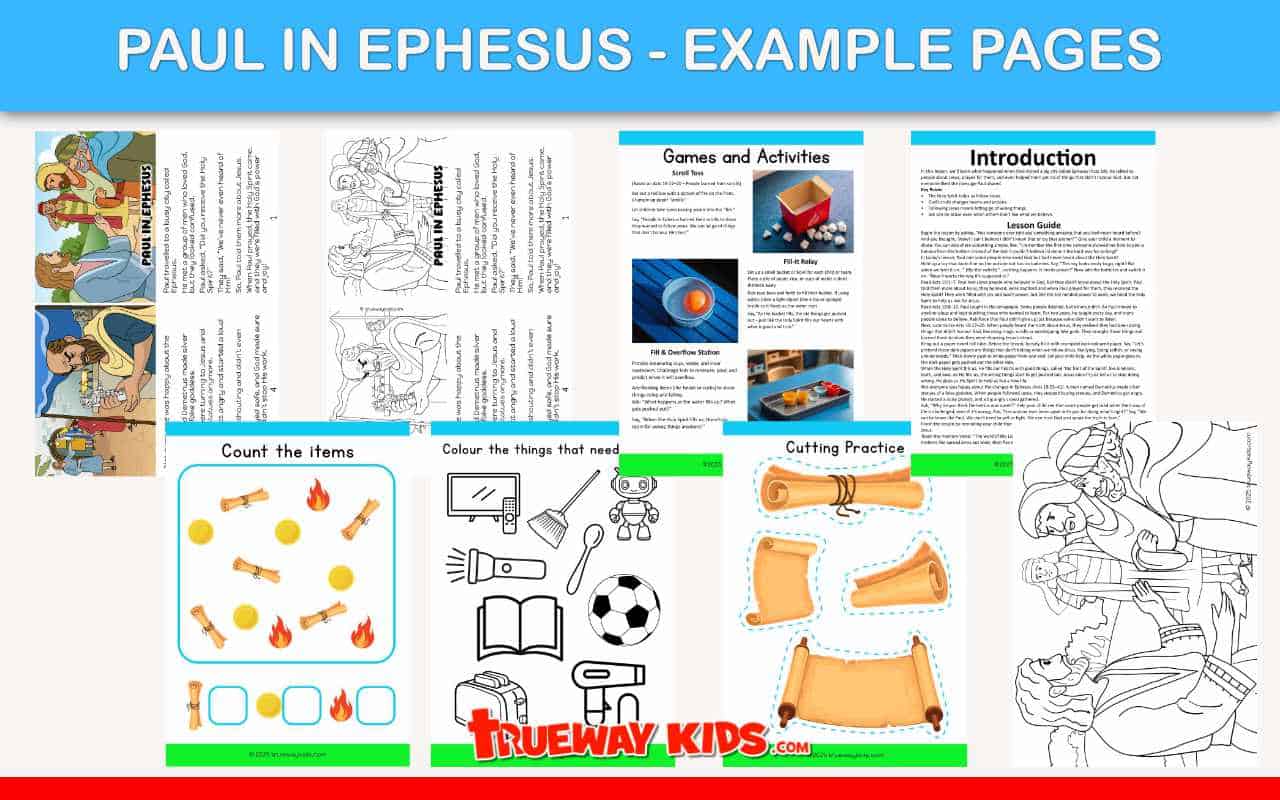 Paul in Ephesus - Bible lessons for kids - Trueway Kids