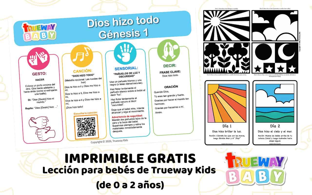Dios Hizo Todo – Lección Bíblica para Bebés - Trueway Kids