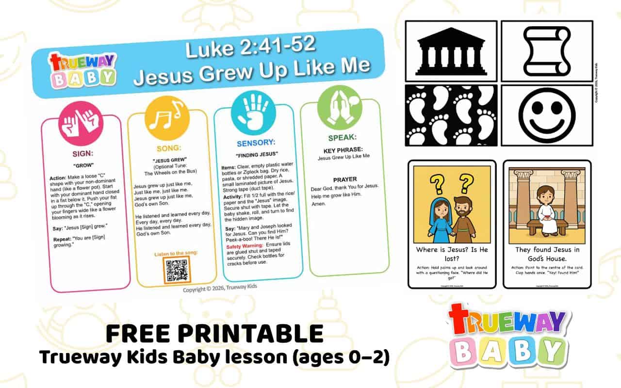 Jesus Grew Up Like Me – Baby Bible Lesson - Trueway Kids