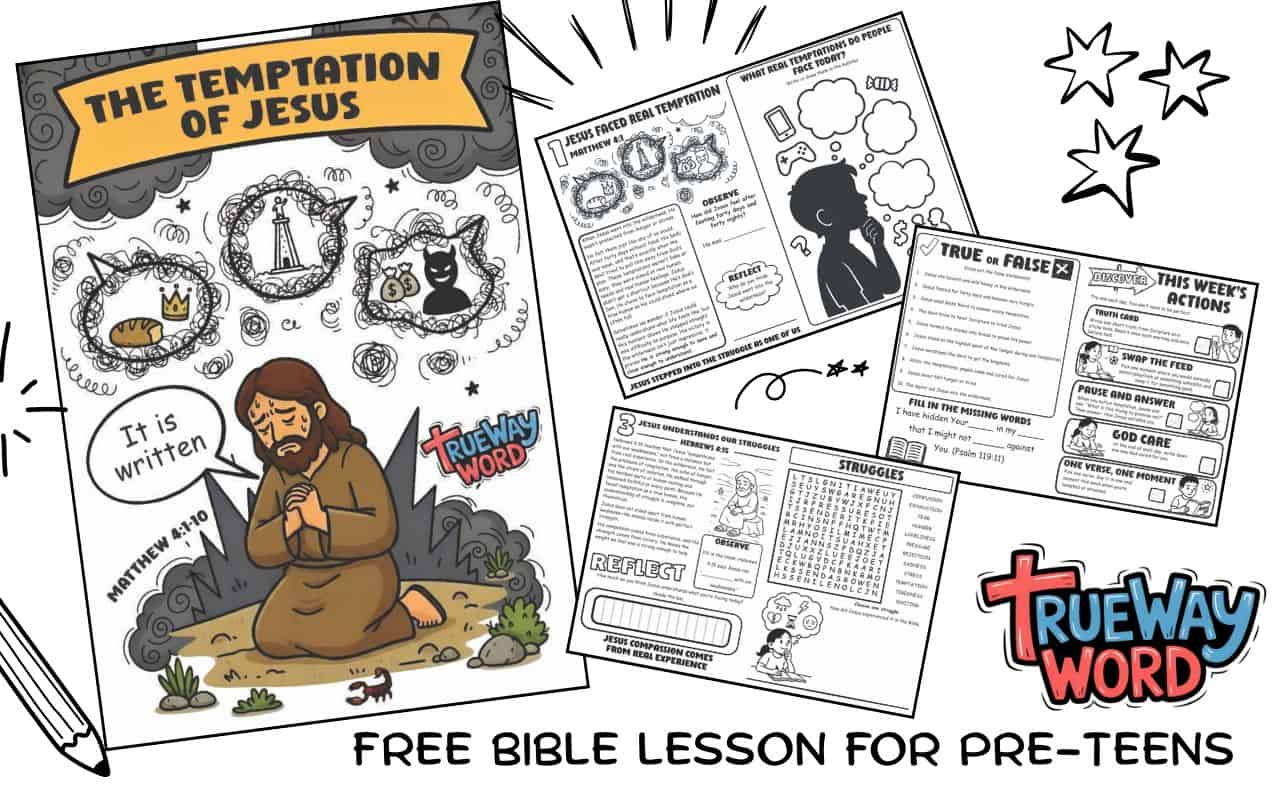 The Temptation of Jesus | Free Preteen Bible Lesson (Matthew 4 ...