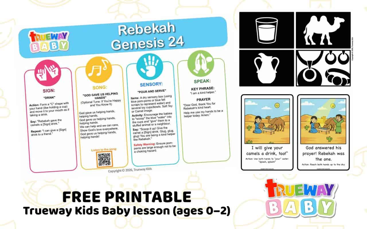 Rebekah at the Well – Baby Bible Lesson (Genesis 24) - Trueway Kids