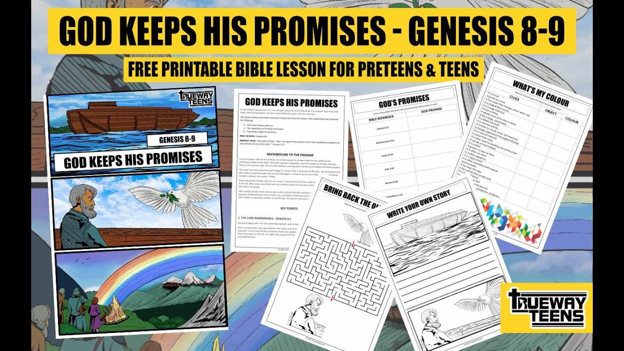 GOD KEEPS HIS PROMISES (Genesis 8-9) Teen Bible lesson - Trueway Kids